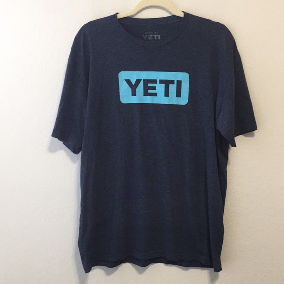 Yeti | Shirts | Yeti Logo Blue Tee Shirt | Poshmark